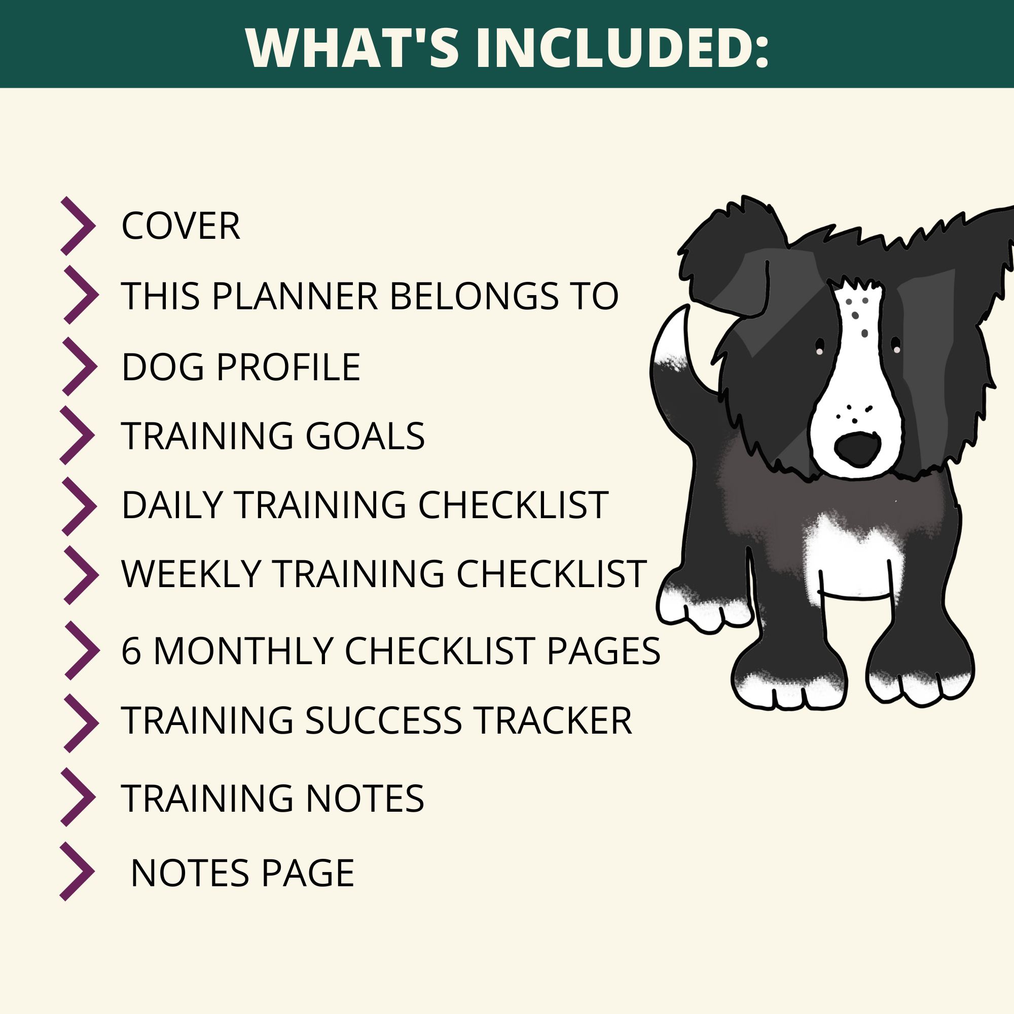 Digital Dog Training Planner & Tracker | Instant Download | 7 Sections ...